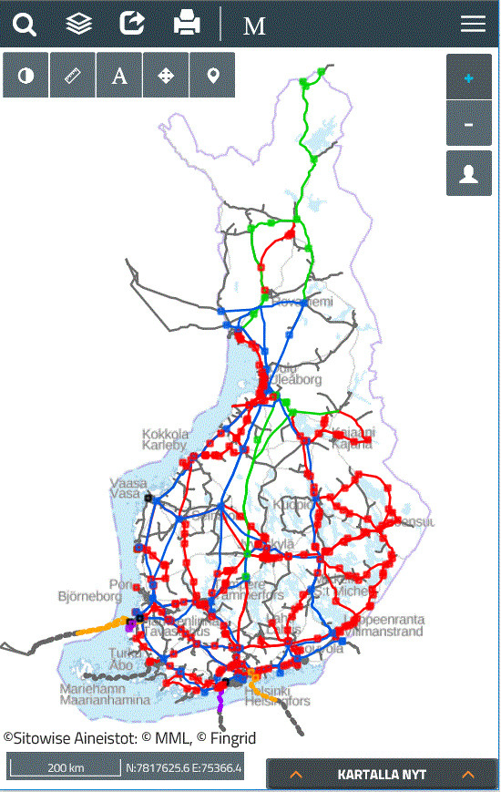Fingridin Verkkokartta ja mobiili tiedonkeruu | Sitowise