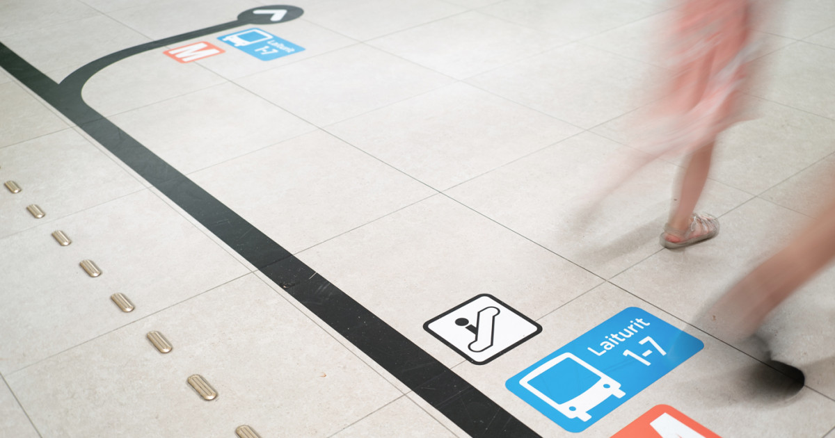 Temporary wayfinding, Ainoa | Sitowise