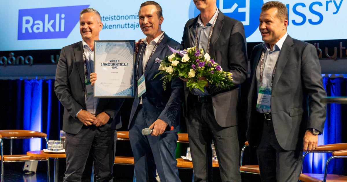Sitowise on Vuoden 2023 sähkösuunnittelija | Sitowise